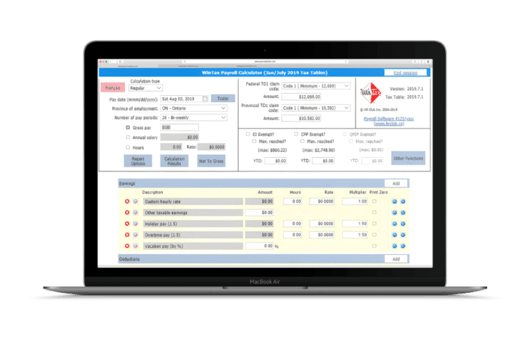 Products | Wintax Payroll