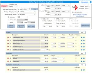 Free Wintax Calculator | Wintax Payroll